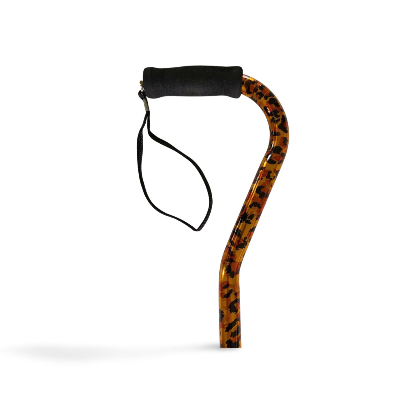 Swan Handle Walking Cane – Leopard Print | transport Plus NZ — Mobility ...