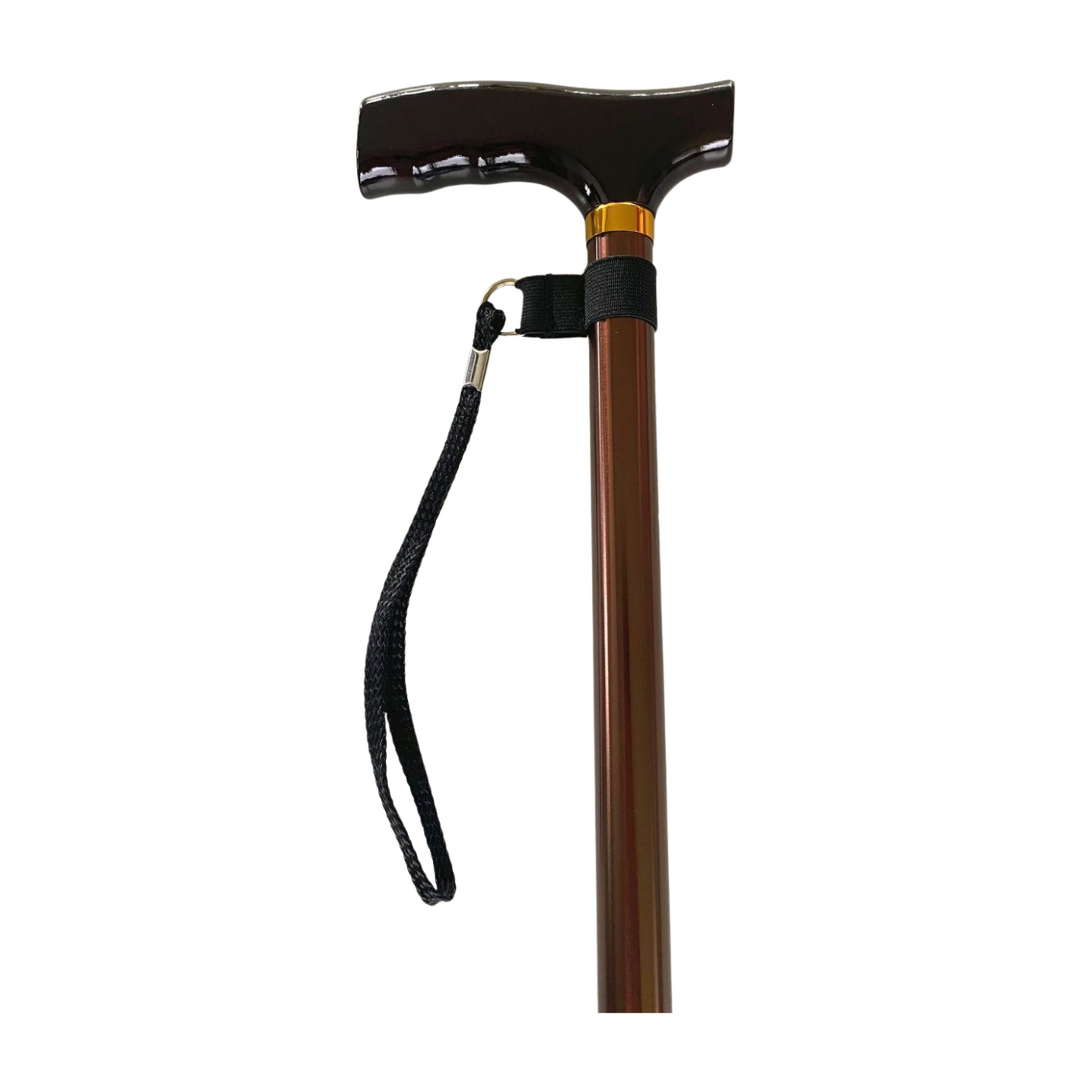 T Handle Walking Stick – Black | Mobility Plus NZ
