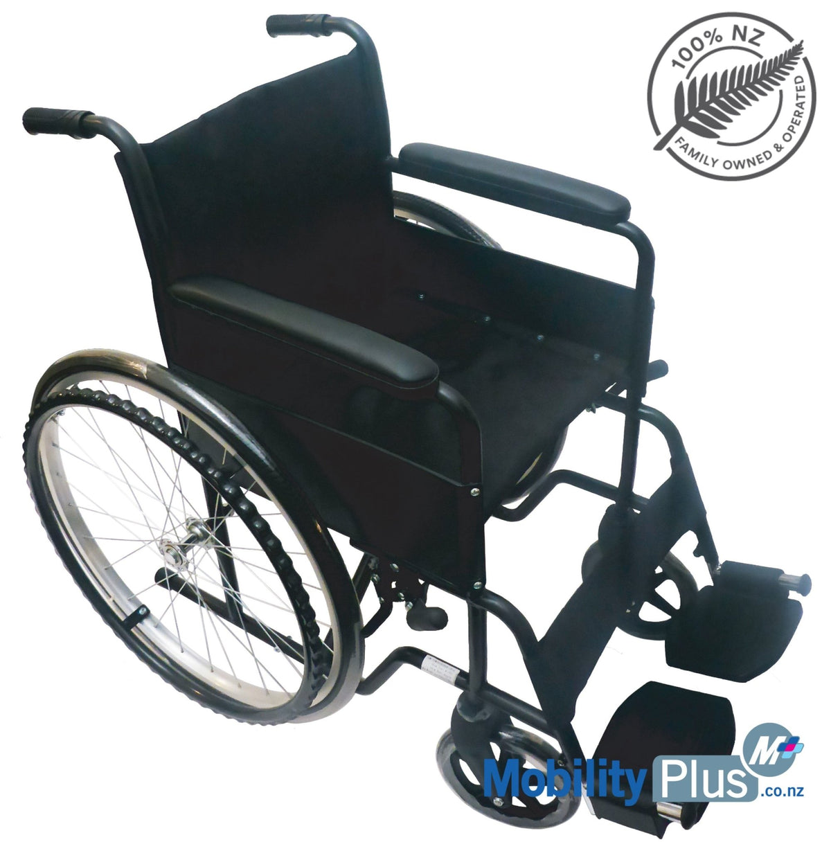 Economy Manual Wheelchair - Affordable & Durable | Mobility Plus NZ
