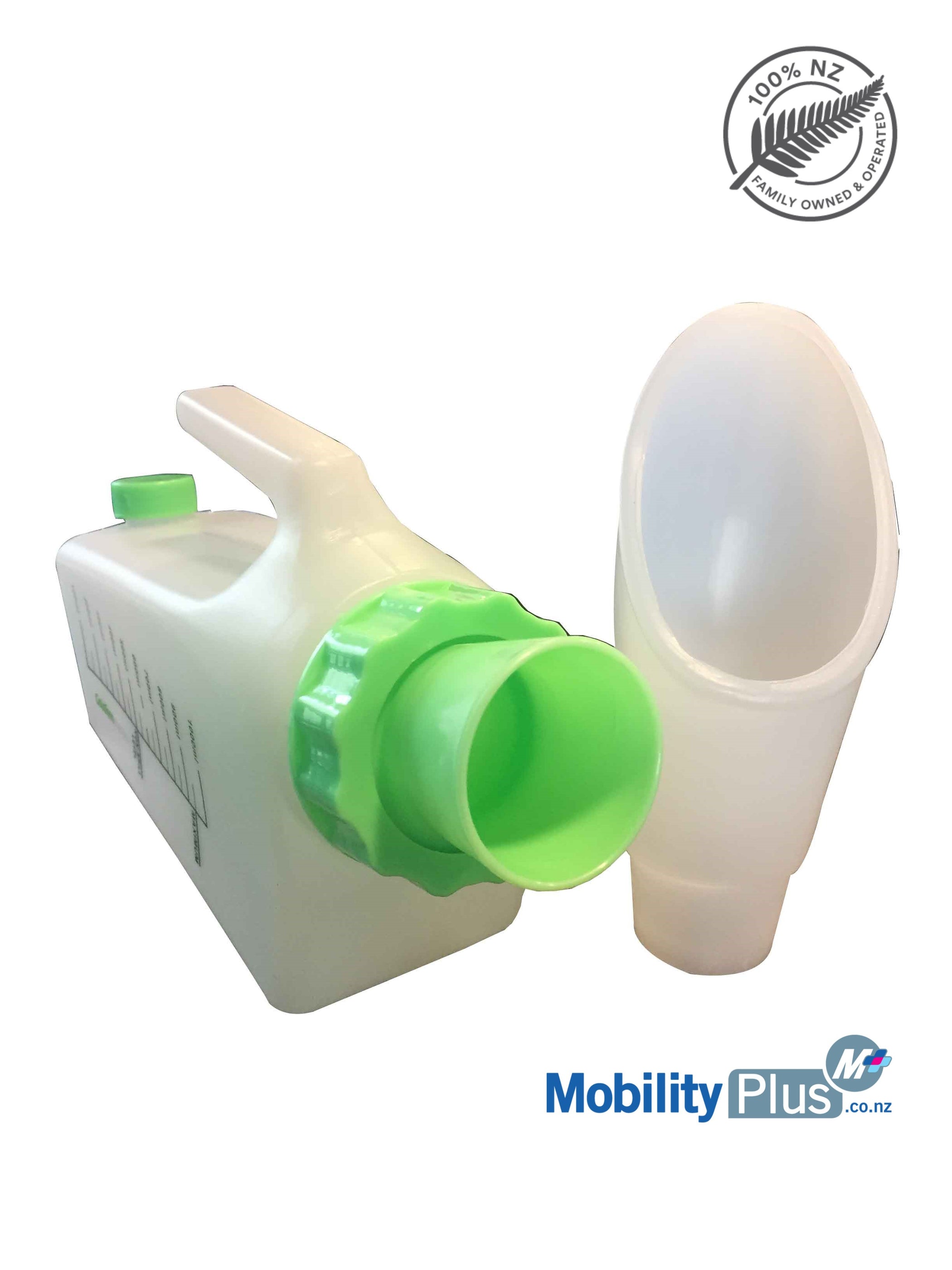 Non-Spill Urinal Bottle – Unisex, Spill-Free Design | Mobility Plus NZ