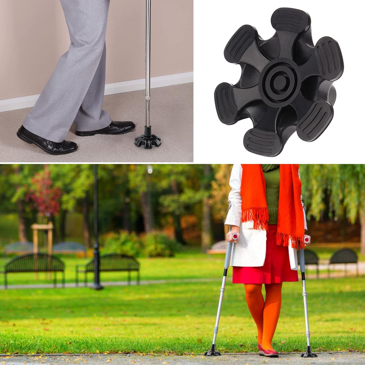 Self-Standing Cane Tip for Stability & Balance | Mobility Plus NZ
